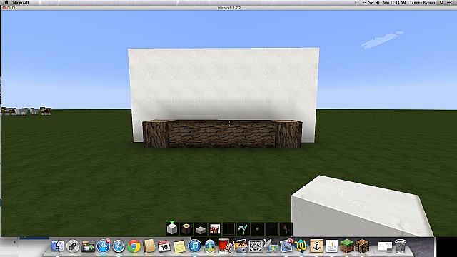 Came up with a new tv stand Minecraft Project