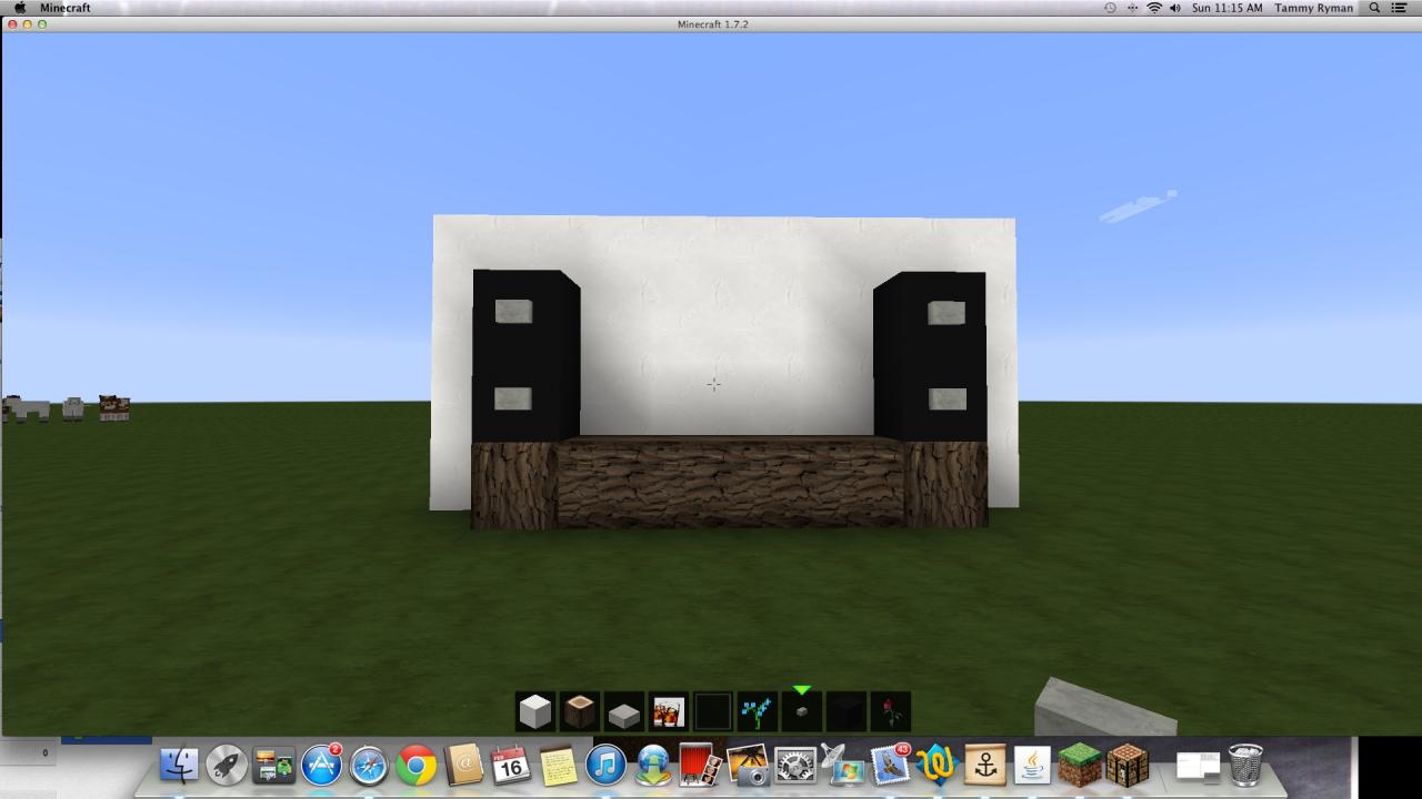 Came up with a new tv stand Minecraft Map