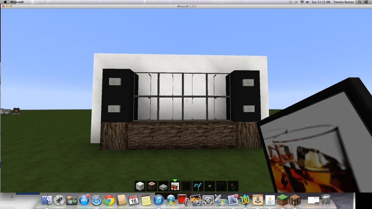 Came up with a new tv stand Minecraft Map