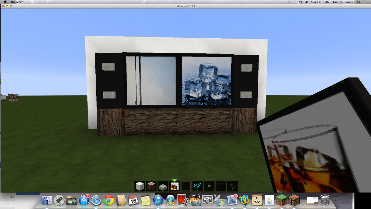 Came up with a new tv stand Minecraft Map
