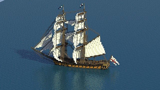 HMS Scones British ship Minecraft Map