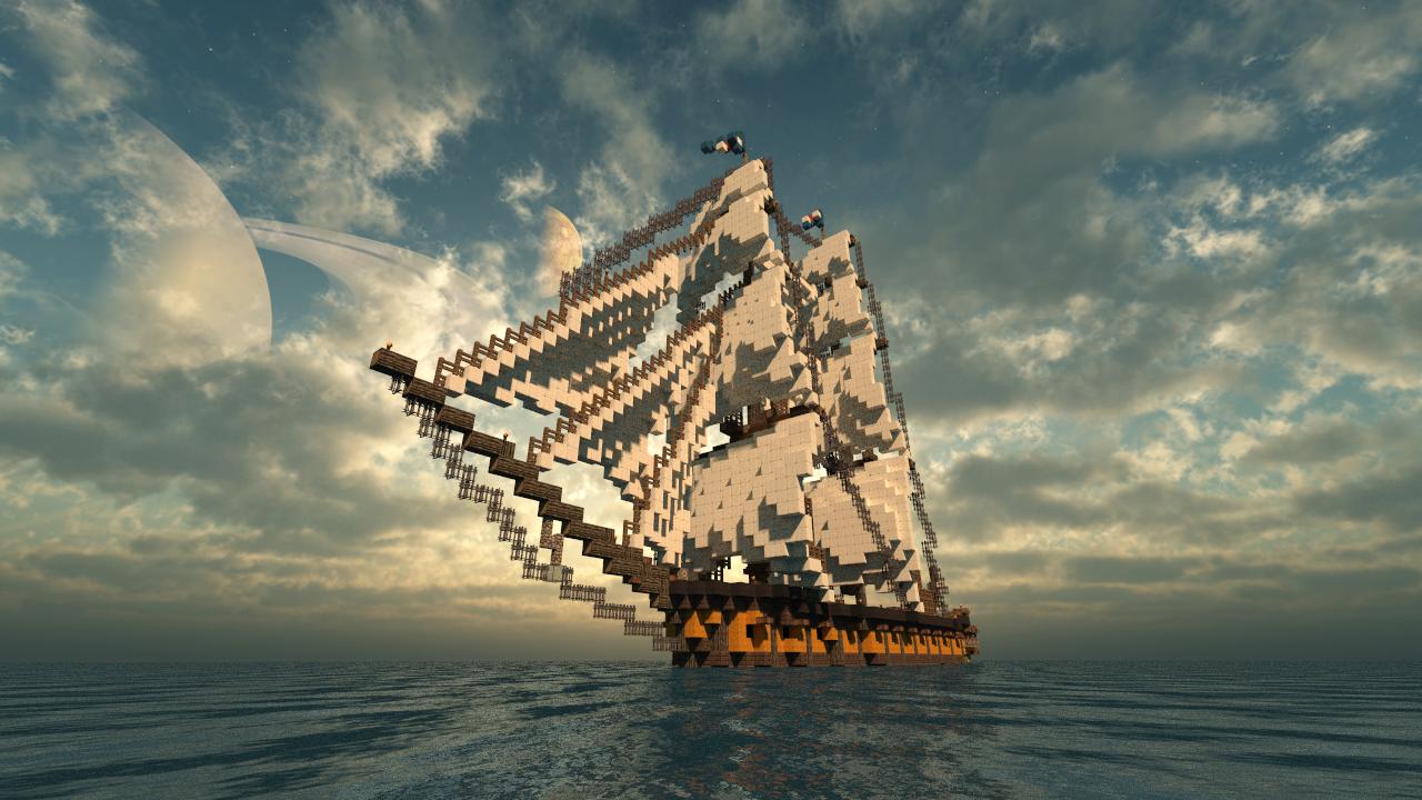 HMS Scones British ship Minecraft Map