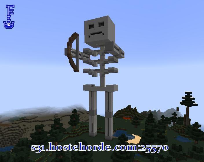 GIANT MOB SKELETON Minecraft Project