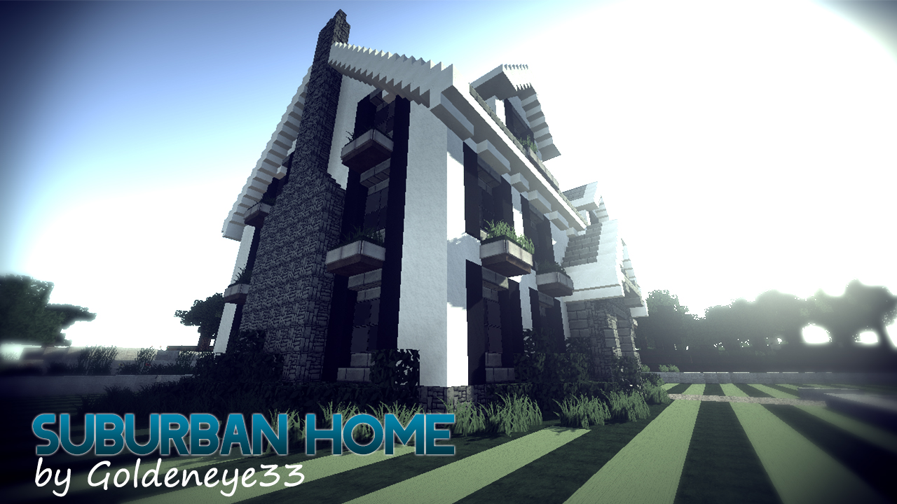 ~Suburban Home~ | Full Furnished | by Goldeneye33 Minecraft Map