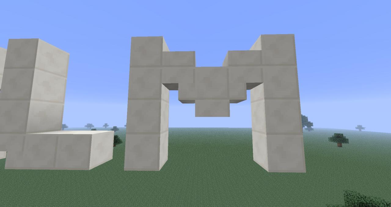 Letters Minecraft Map