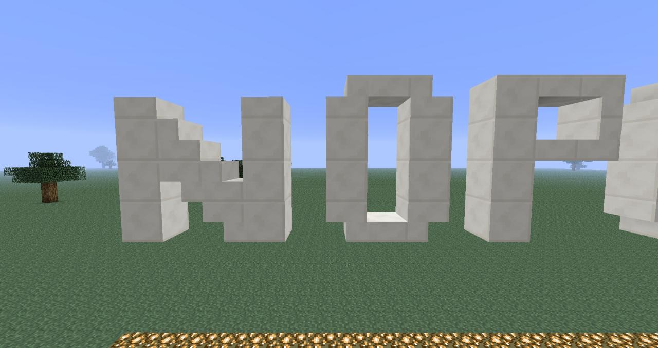 Letters Minecraft Map