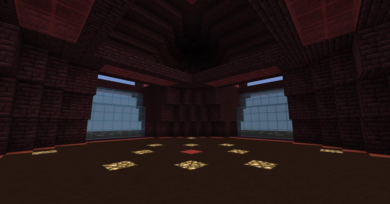 Blank Netherbrick Spawn Area Minecraft Map