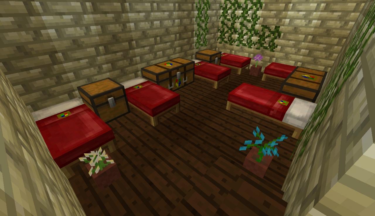 Hufflepuff Common Room and Dormitories! Minecraft Map