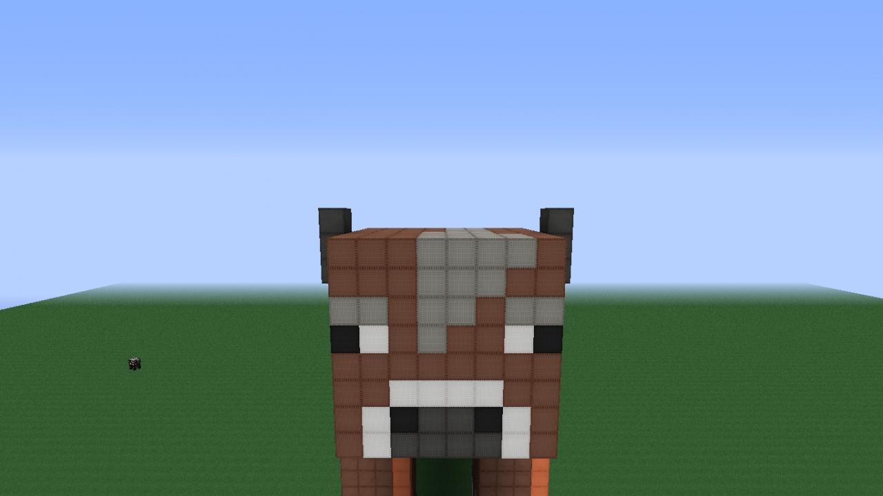 huge multi coloured cow Minecraft Map