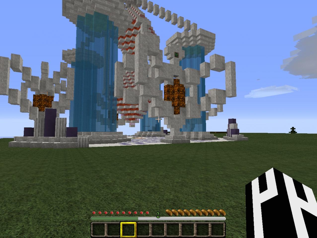 Simple town spawn building Minecraft Map