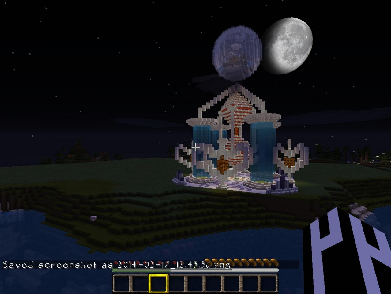 Simple town spawn building Minecraft Map