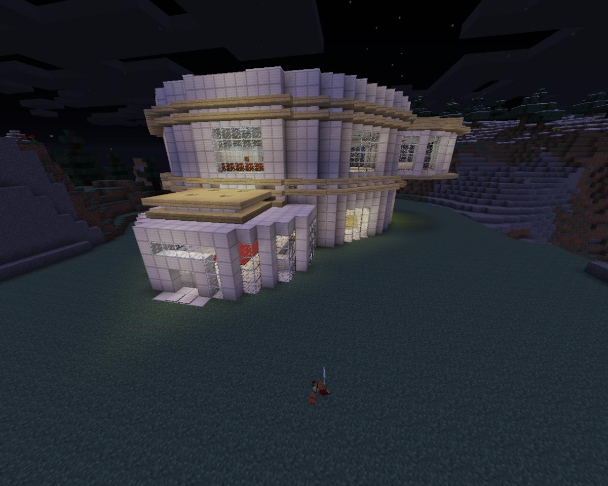 Modern Round House Minecraft Map