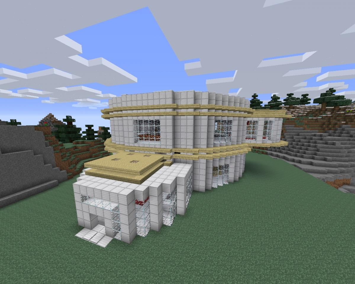 Modern Round House Minecraft Map
