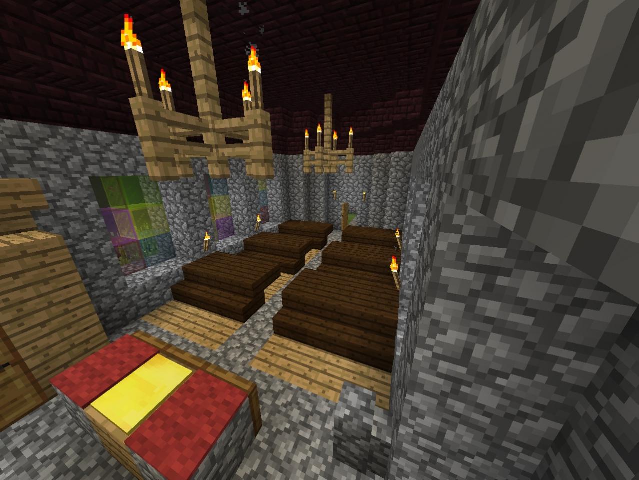 small village church with graveyard and rectory Minecraft Map