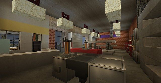 Suburban Auto Repair Garage Minecraft Project