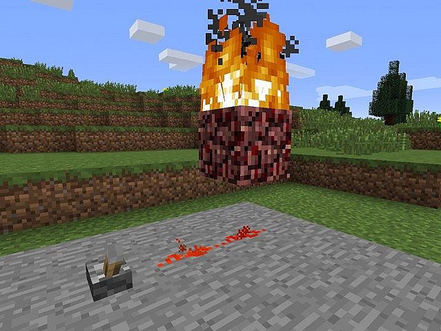 Redstonenetherrack - Just makes netherrack burn. That's all Minecraft Mod