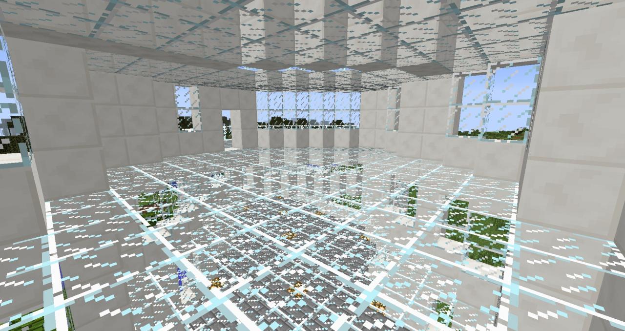 Hyper Modern House (Furnish it self) Minecraft Map