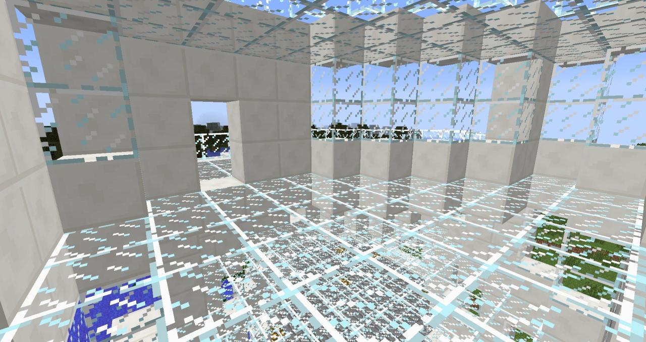 Hyper Modern House (Furnish it self) Minecraft Map