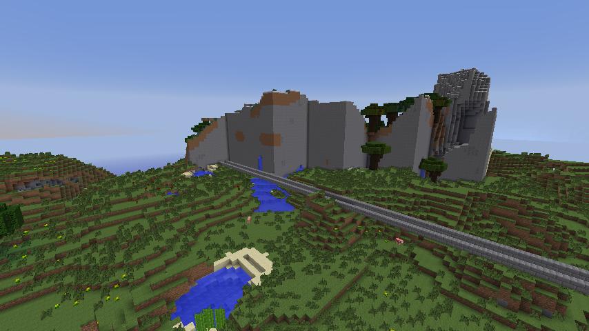 desert village with trains Minecraft Map