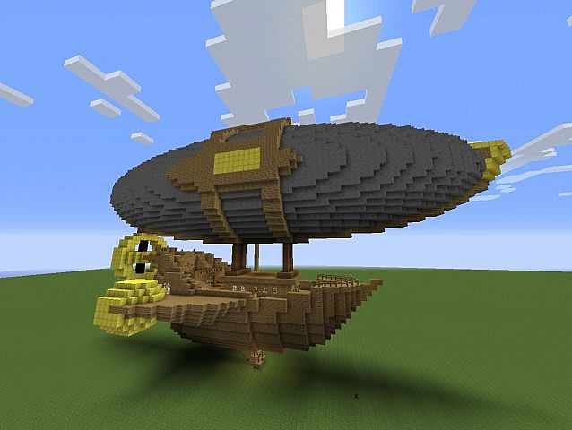 Zeppelin "Steampunk" Airship Minecraft Map