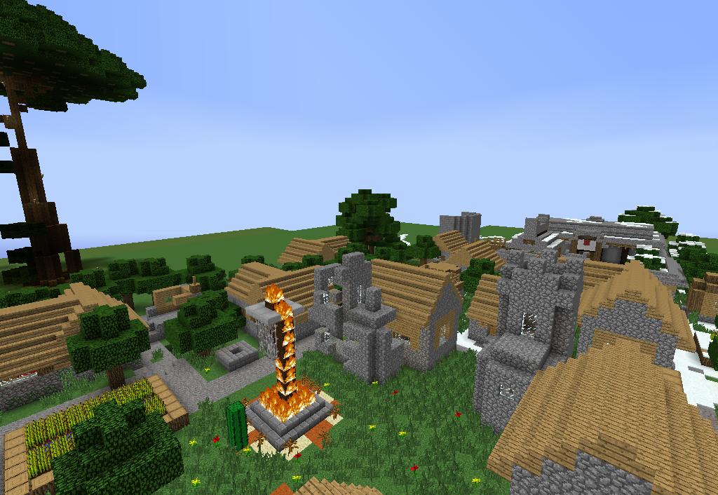 ~ Village with Castle Minecraft Map