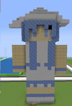 Squid Girl Statue Minecraft Map