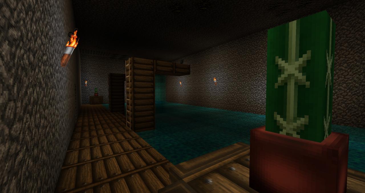 PVP Underground Base Minecraft Map