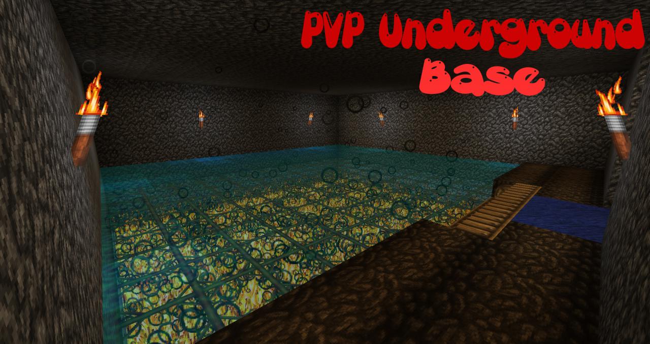 PVP Underground Base Minecraft Map