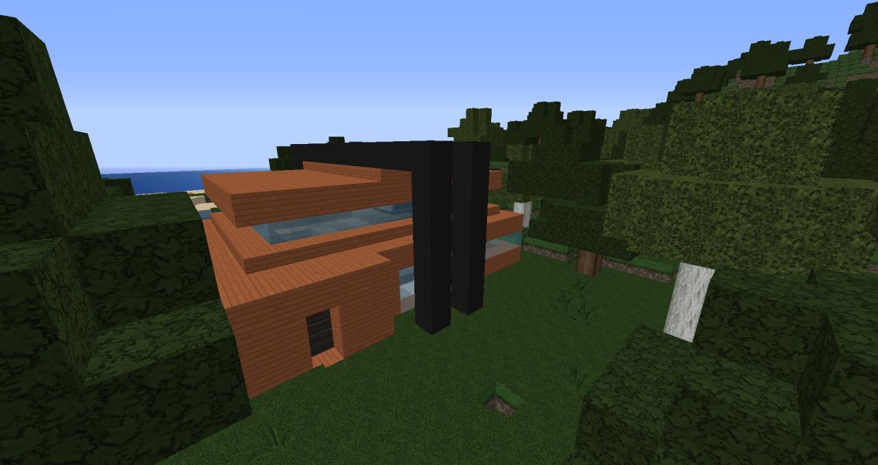 Modern house (Survival mode map) Minecraft Map