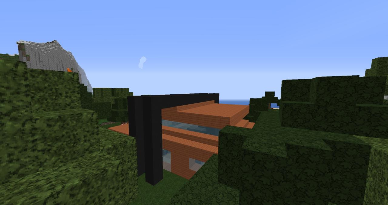 Modern house (Survival mode map) Minecraft Map