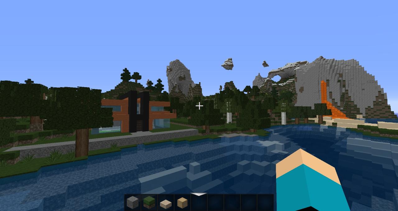 Modern house (Survival mode map) Minecraft Map