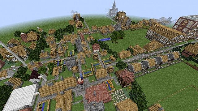 (1.7.4) Npc Village Improved Minecraft Map