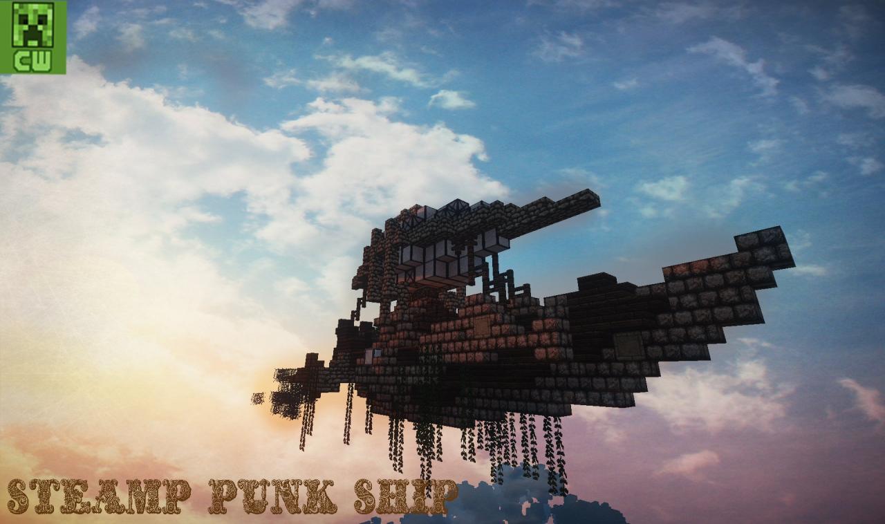 Steam Punk airship Minecraft Map