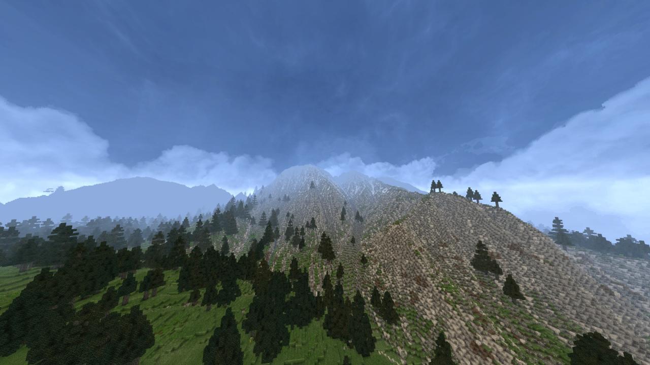 Coastal Mountains - Custom Terrain Minecraft Map