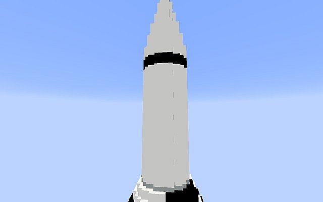Giant Saturn V Rocket Minecraft Map