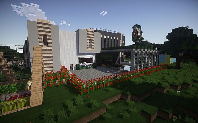 ~ slanted ~ modern build Minecraft Map
