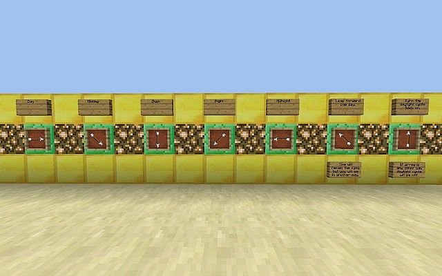 Item Frame Time Control Minecraft Map