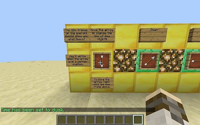 Item Frame Time Control Minecraft Map