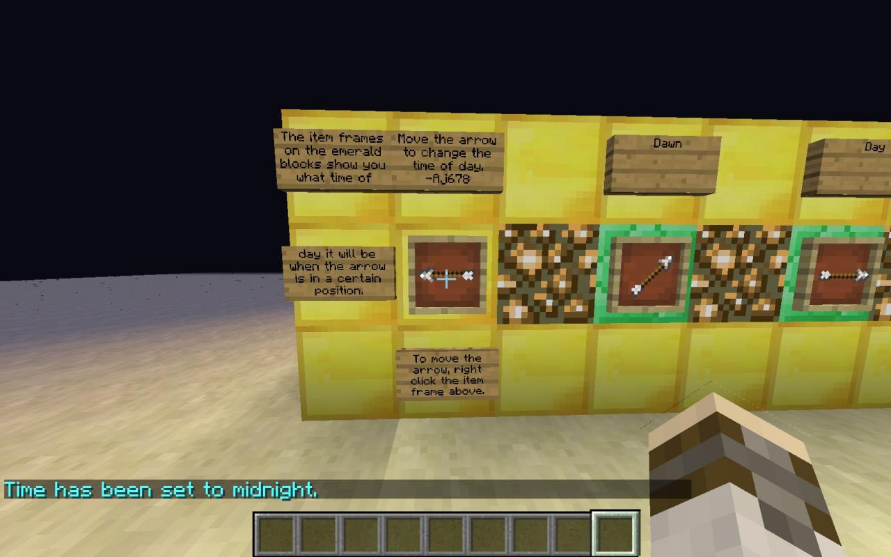 Item Frame Time Control Minecraft Map