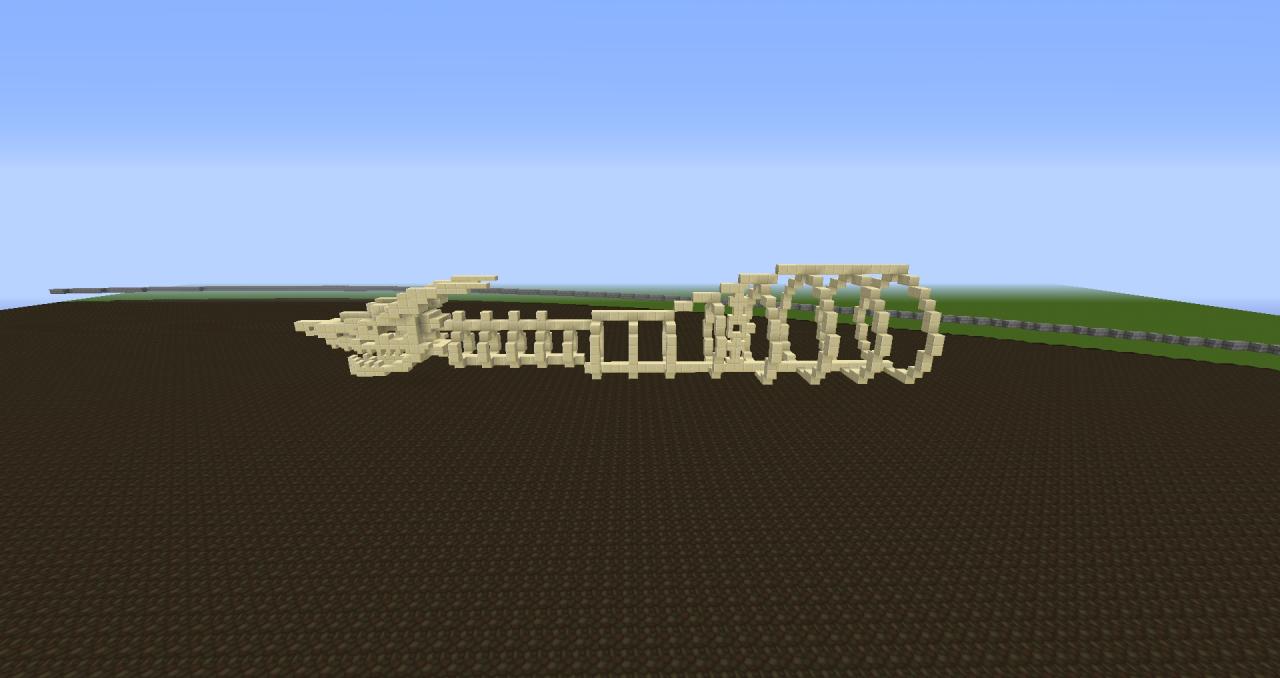 Skeleton Dragon Minecraft Map