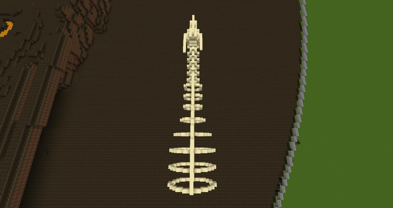 Skeleton Dragon Minecraft Map