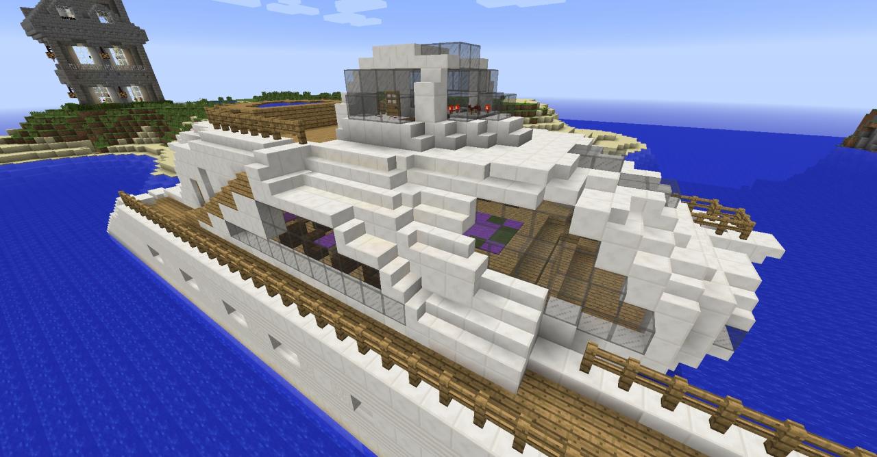 Fixed up my old boat Minecraft Map