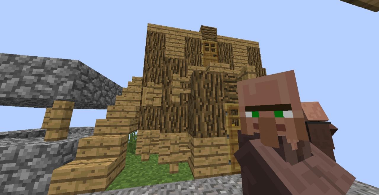 floating island village Minecraft Map