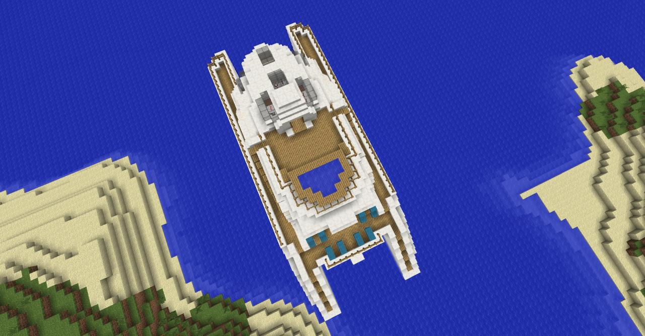 Fixed up my old boat Minecraft Map