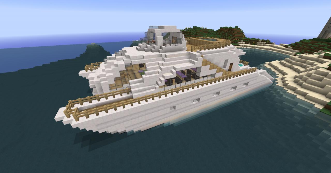 Fixed up my old boat Minecraft Map