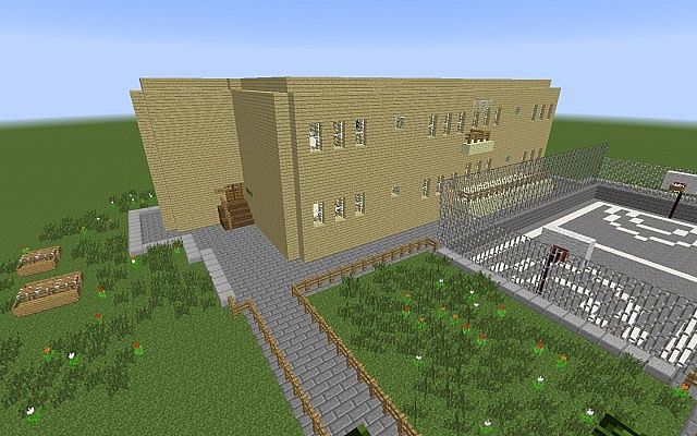 School Campus Project With Many Buildings Minecraft Map
