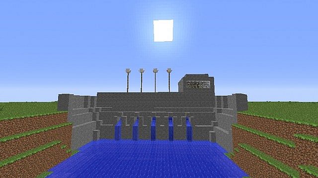 dam on river Minecraft Map