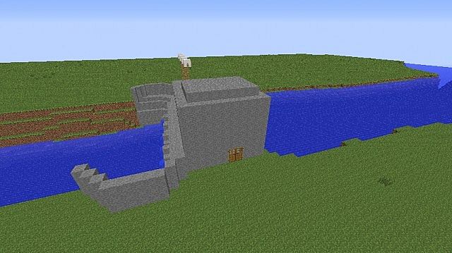dam on river Minecraft Map