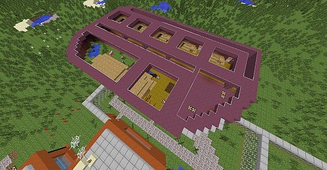 Animal shelter with cats, dogs and other animals Minecraft Map