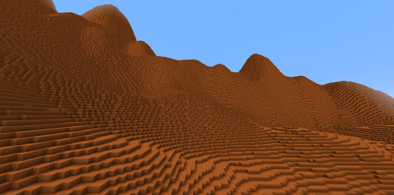 Red Sand Desert [Custom Terrain] 1.7/1.8 Minecraft Map